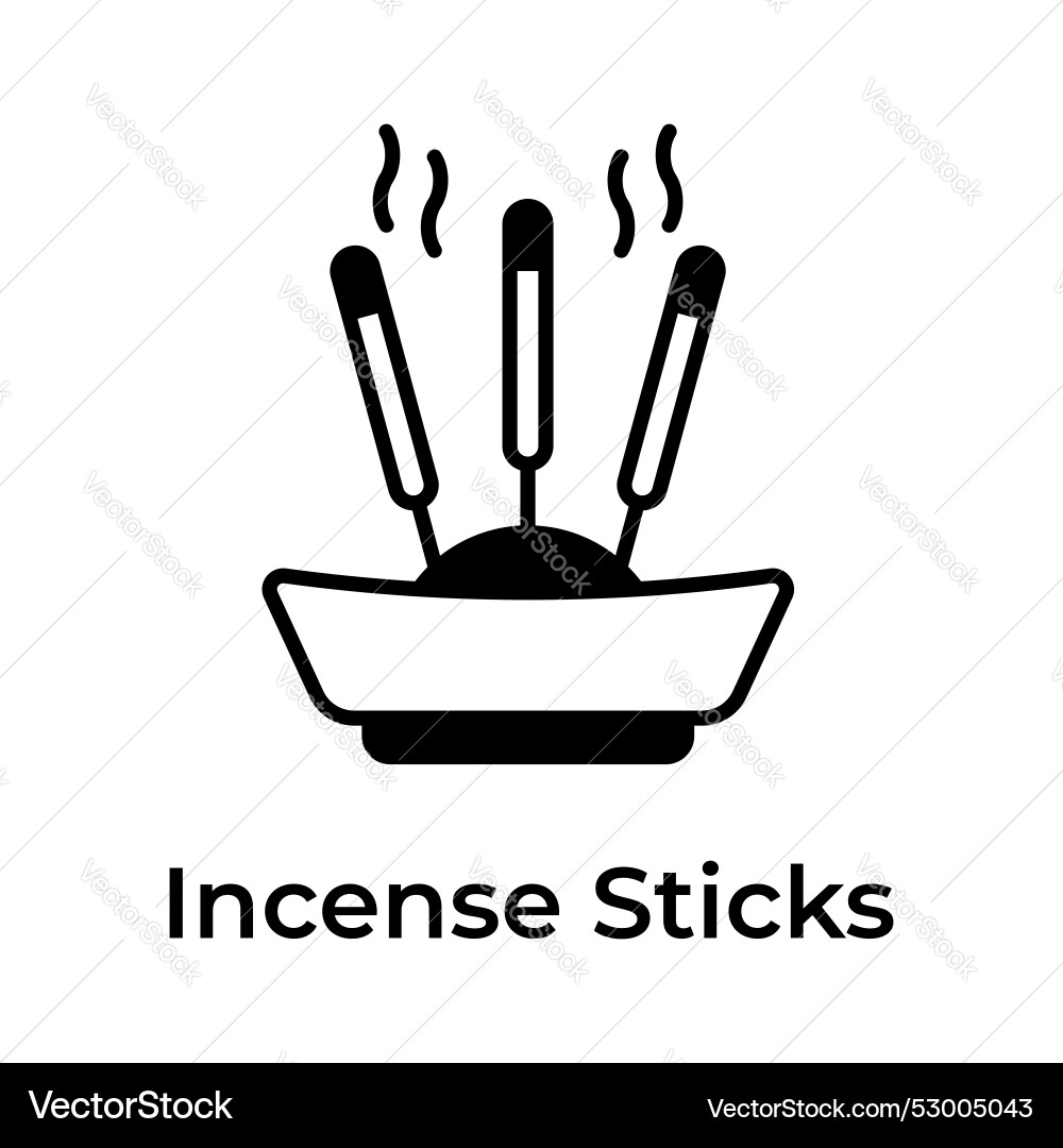 Incense sticks Royalty Free Vector Image - VectorStock