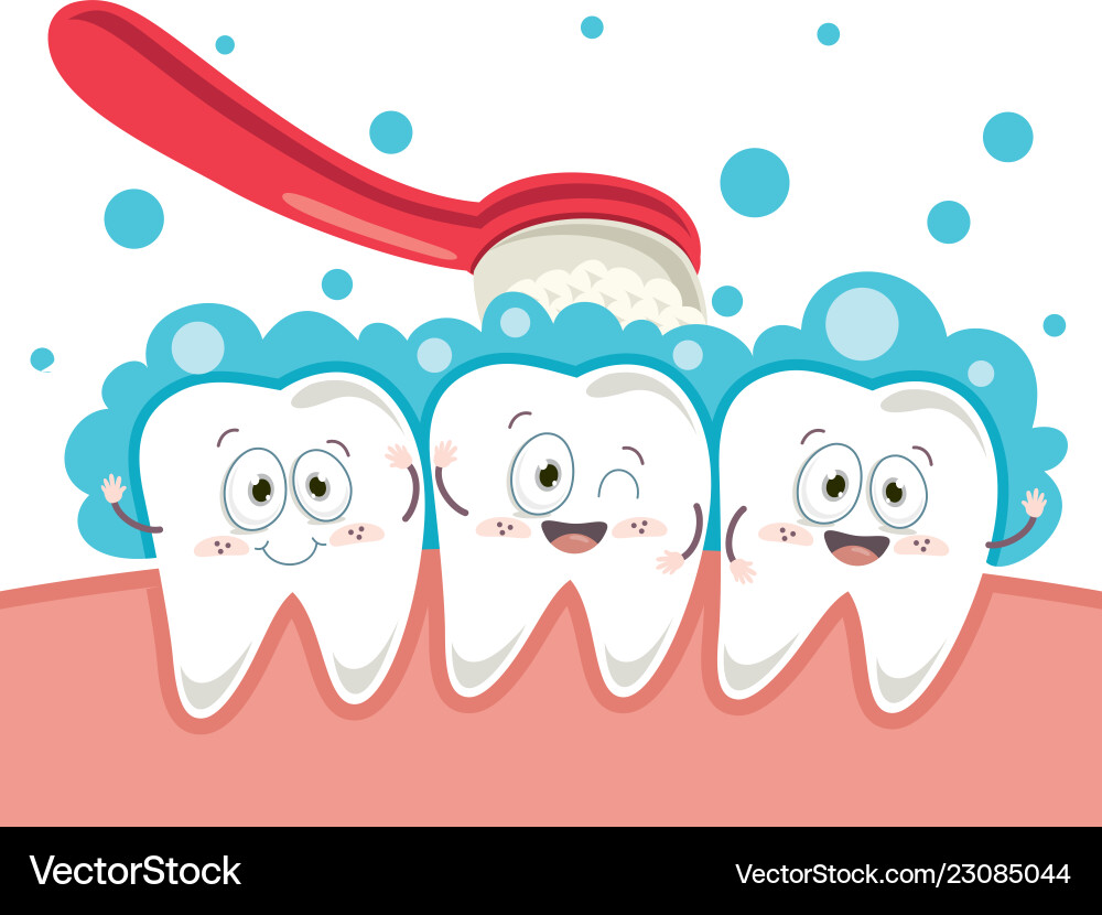 Cartoon tooth Royalty Free Vector Image - VectorStock