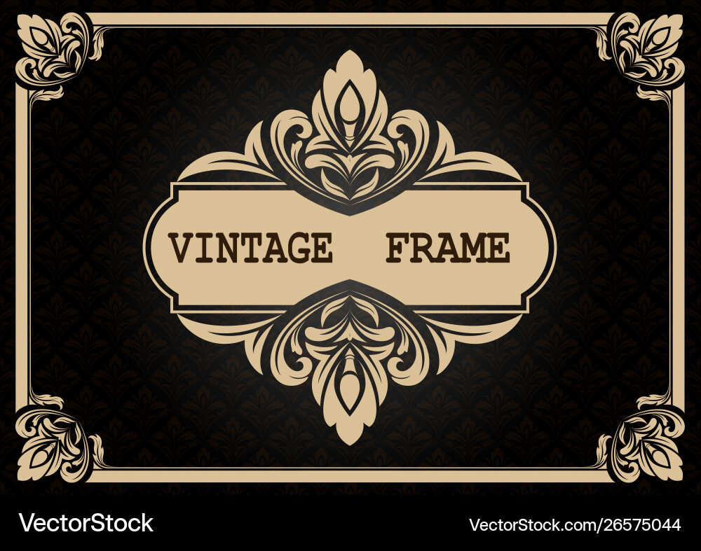 Decorative frame Royalty Free Vector Image - VectorStock