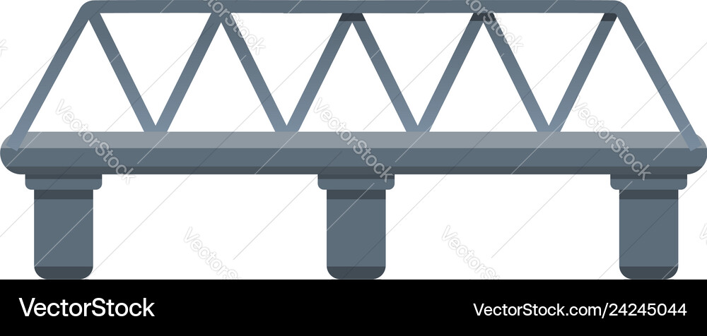 Railway bridge icon cartoon style Royalty Free Vector Image