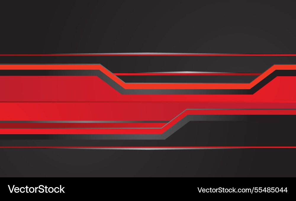 Red Black Cyber Futuristic Abstract Royalty Free Vector
