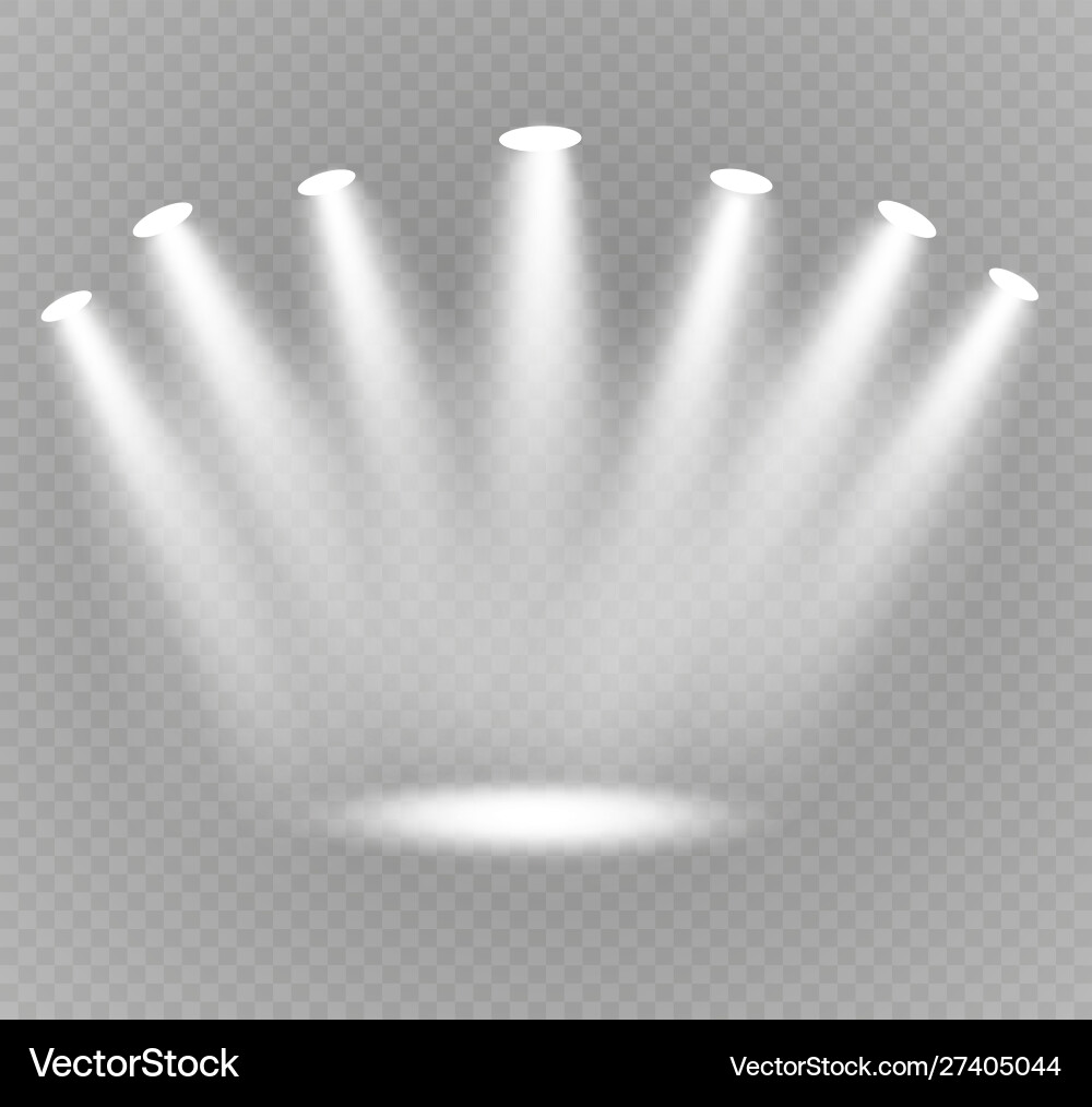 Spotlight light effect Royalty Free Vector Image
