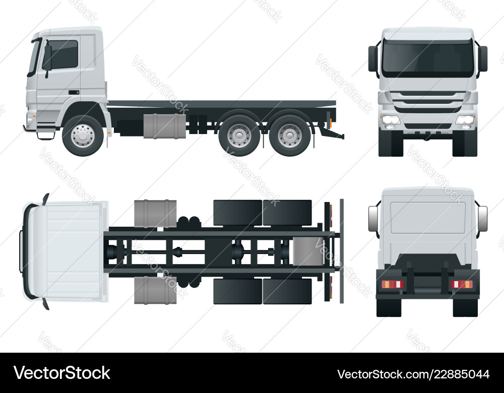 Truck tractor or semi-trailer combination Vector Image