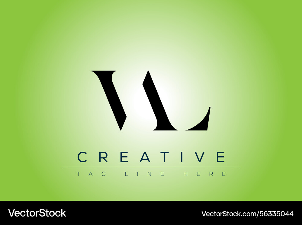VAL Abstract Letter Logo Royalty Free Vector Image