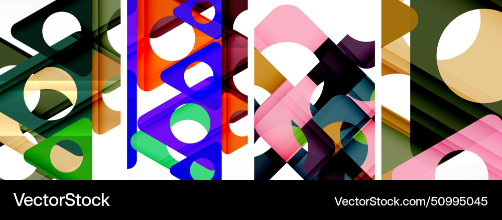 A bunch of different colored objects on a white Vector Image
