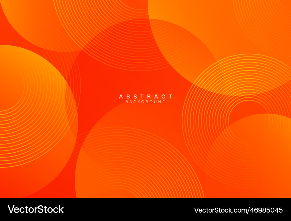 Abstract orange gradient geometric background Vector Image