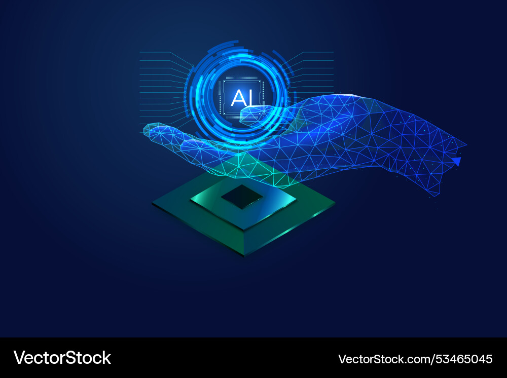 Ai innovation concept abstract digital Royalty Free Vector
