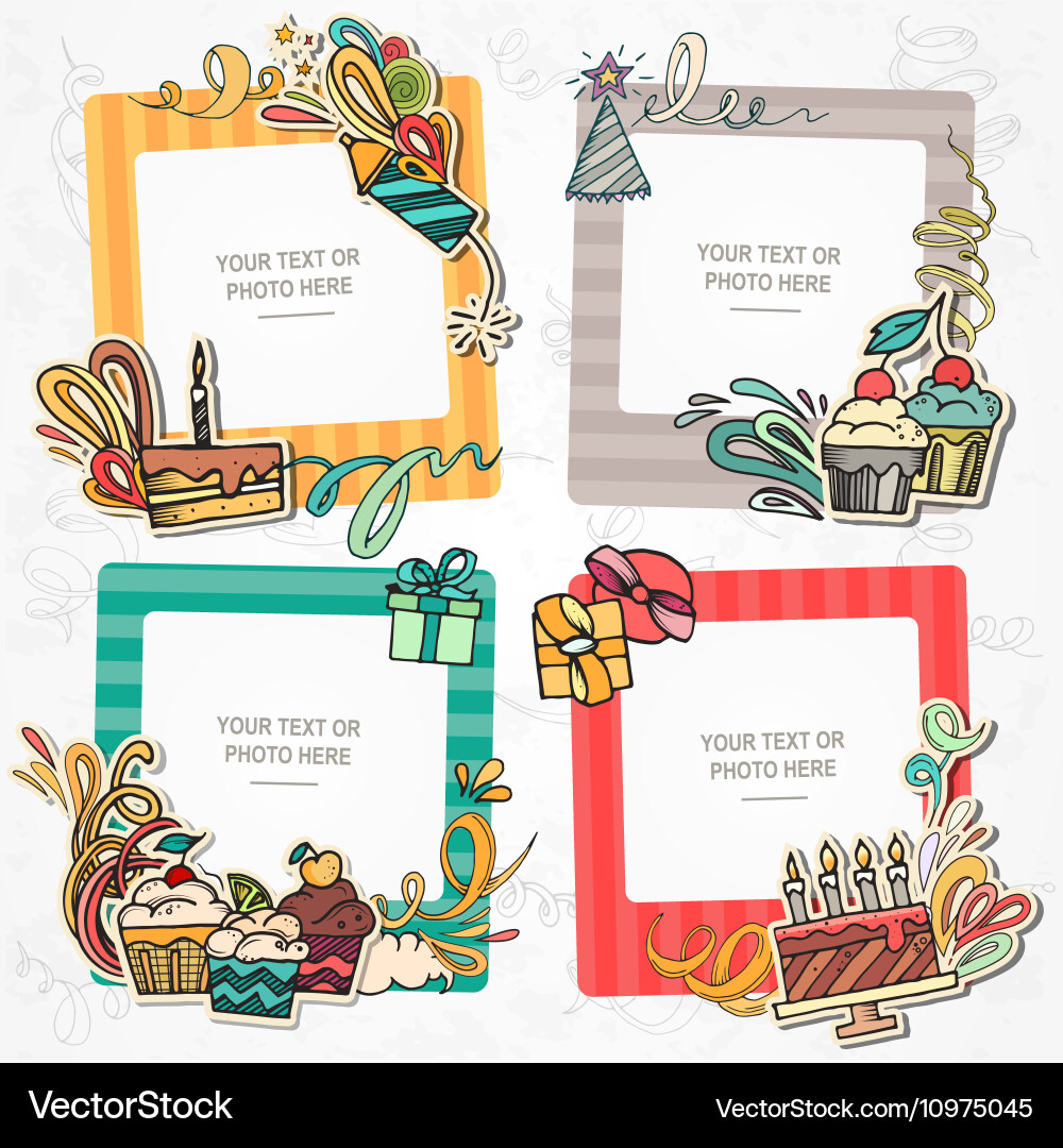 Collage photo frame Royalty Free Vector Image - VectorStock