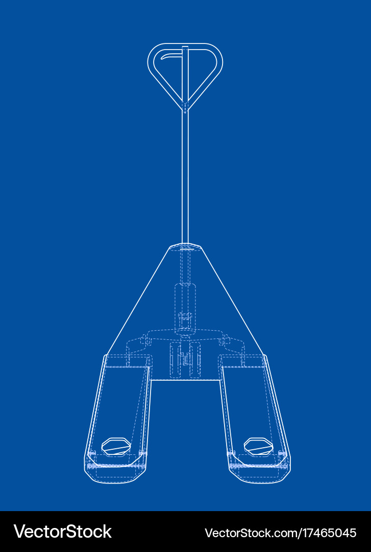 Hand pallet truck Royalty Free Vector Image - VectorStock