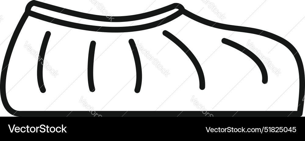 Shoe cover icon representing disposable protection