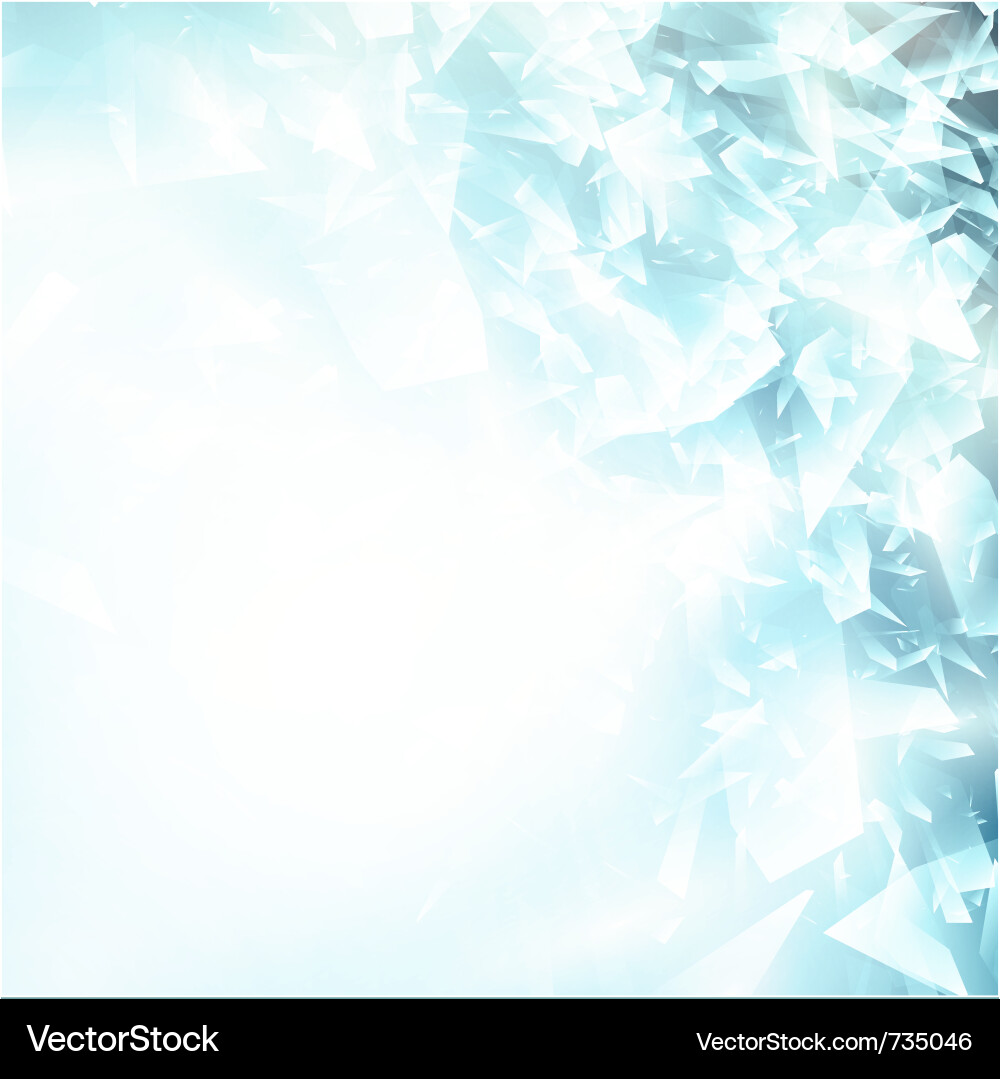 Abstract blue ice background Royalty Free Vector Image