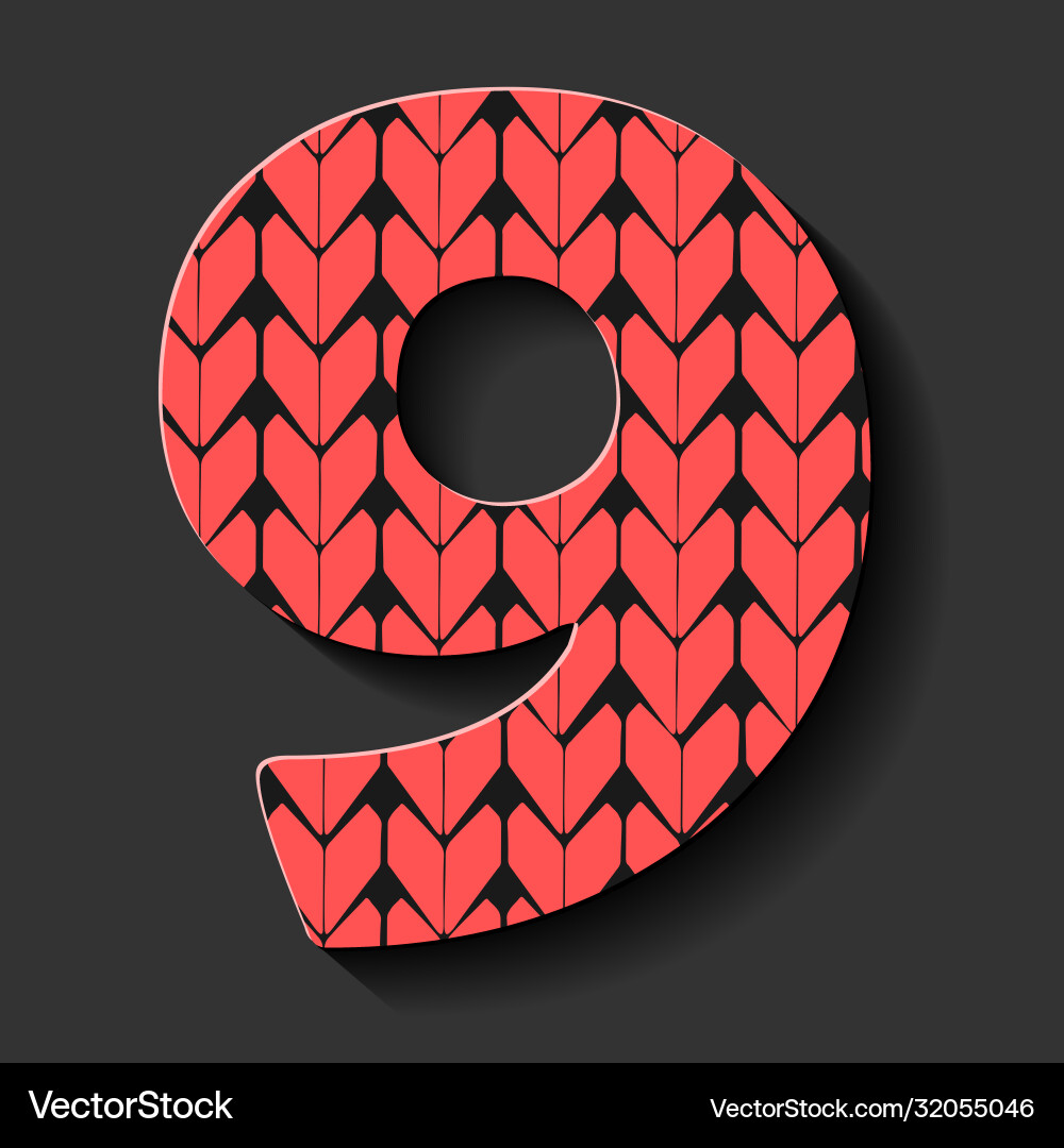 Colorful abstract number eight symbol Royalty Free Vector