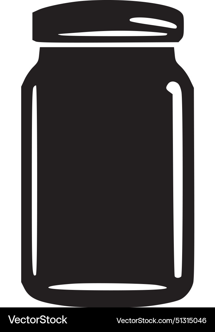 Jar - minimalist and flat logo Royalty Free Vector Image