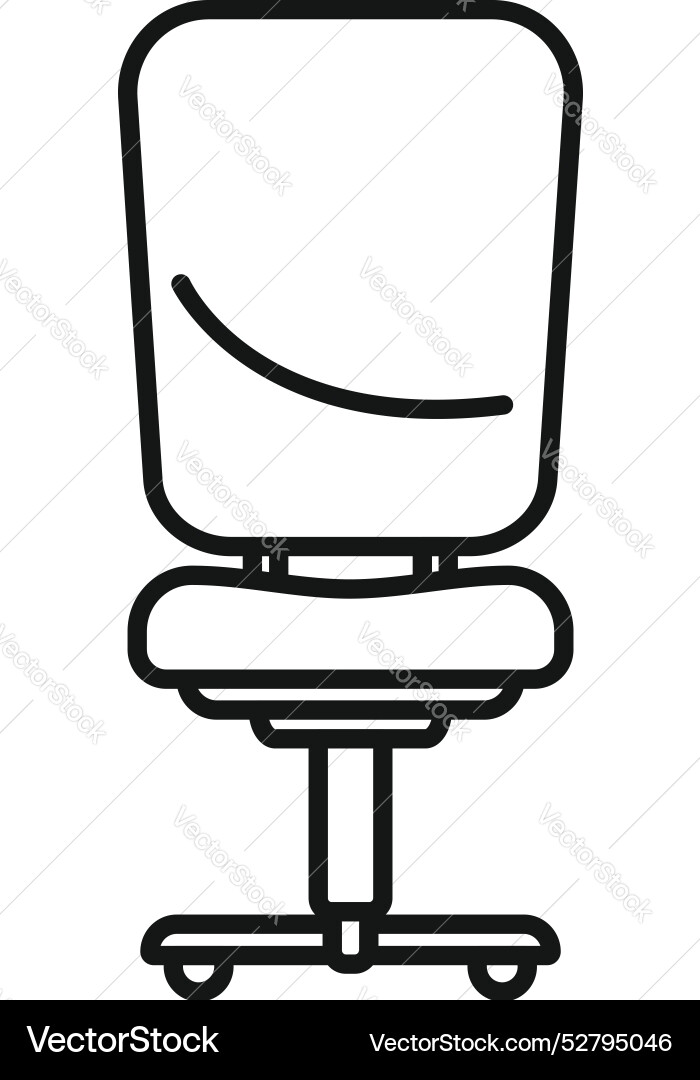 Modern office chair with wheels for comfortable Vector Image