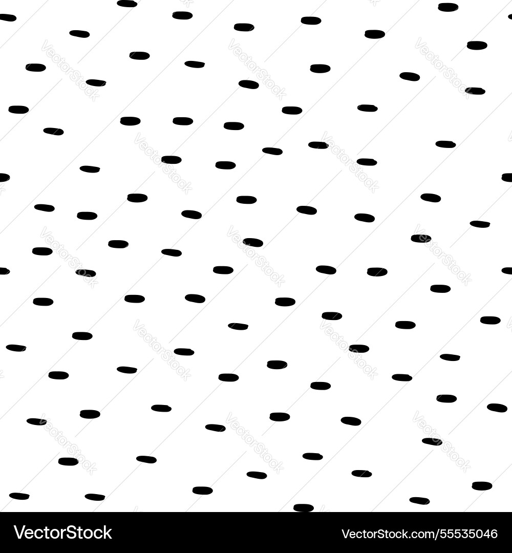 Small dash pattern black doodle ornament Vector Image