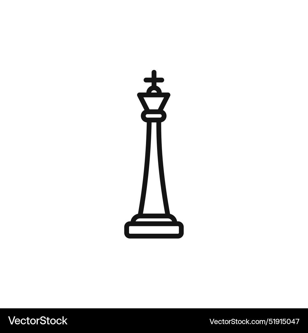Chess king icon set collection for web Royalty Free Vector