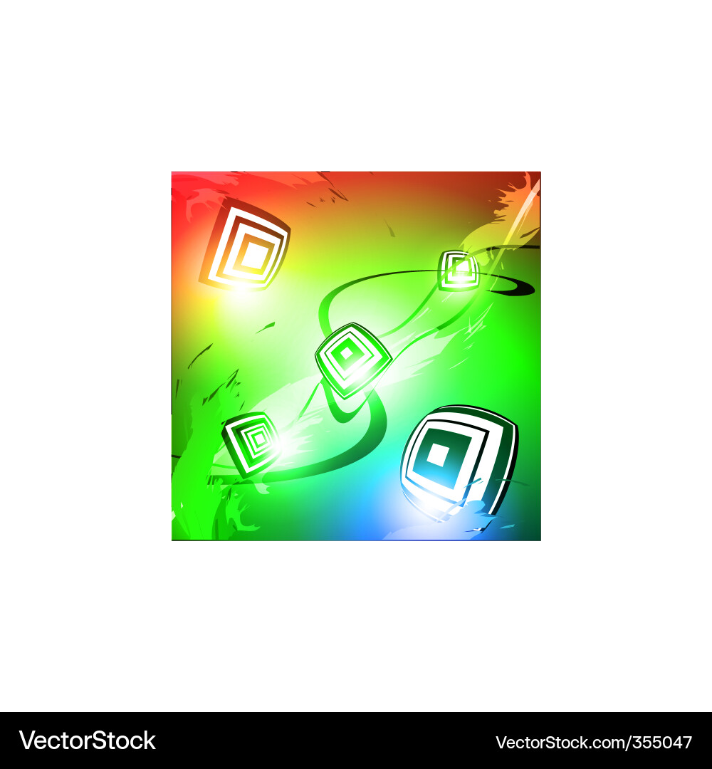Colorful Abstract Shape Background Royalty Free Vector Image