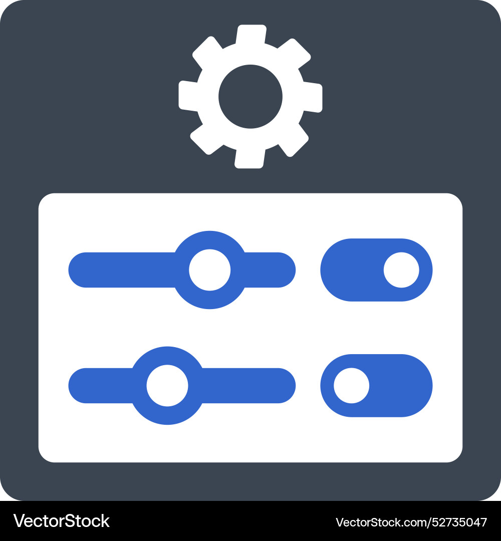 Control panel icon Royalty Free Vector Image - VectorStock