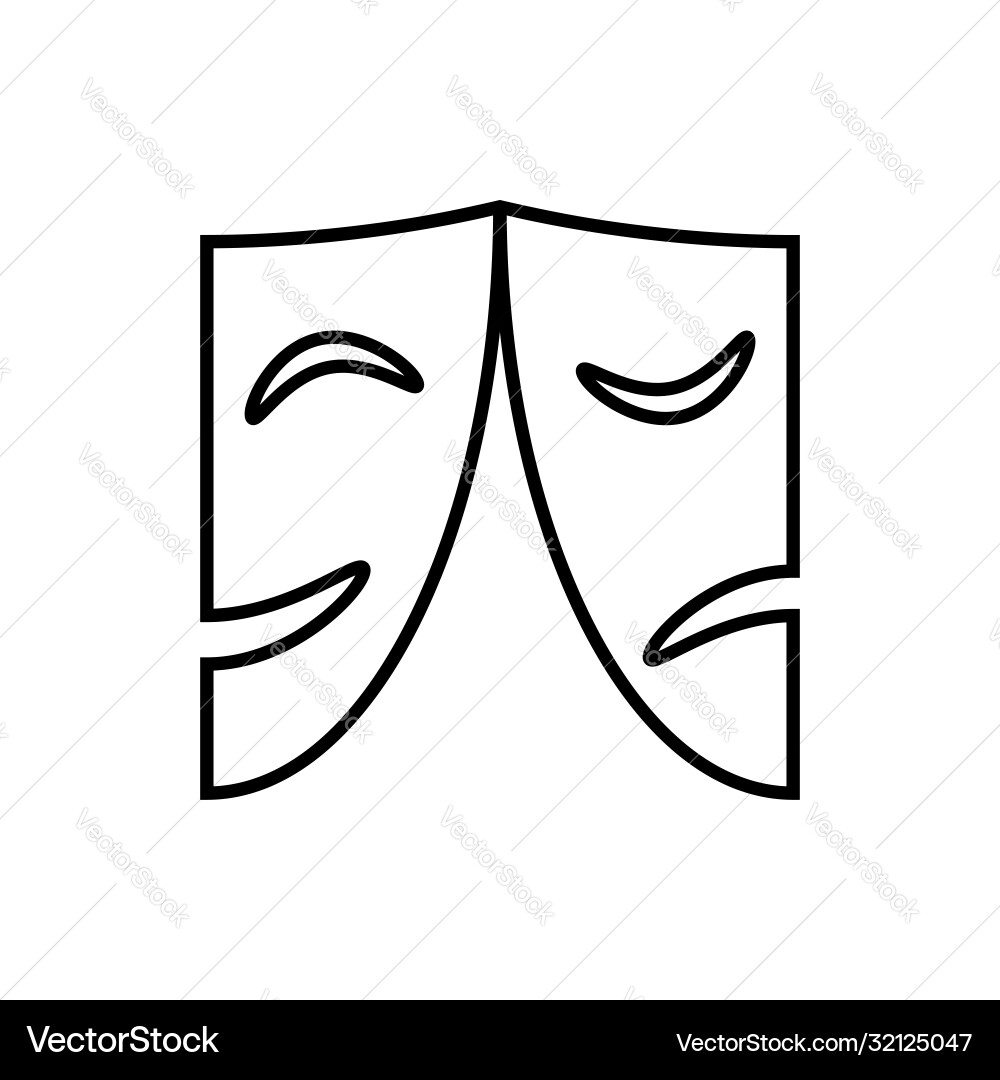 Masks logo Royalty Free Vector Image - VectorStock