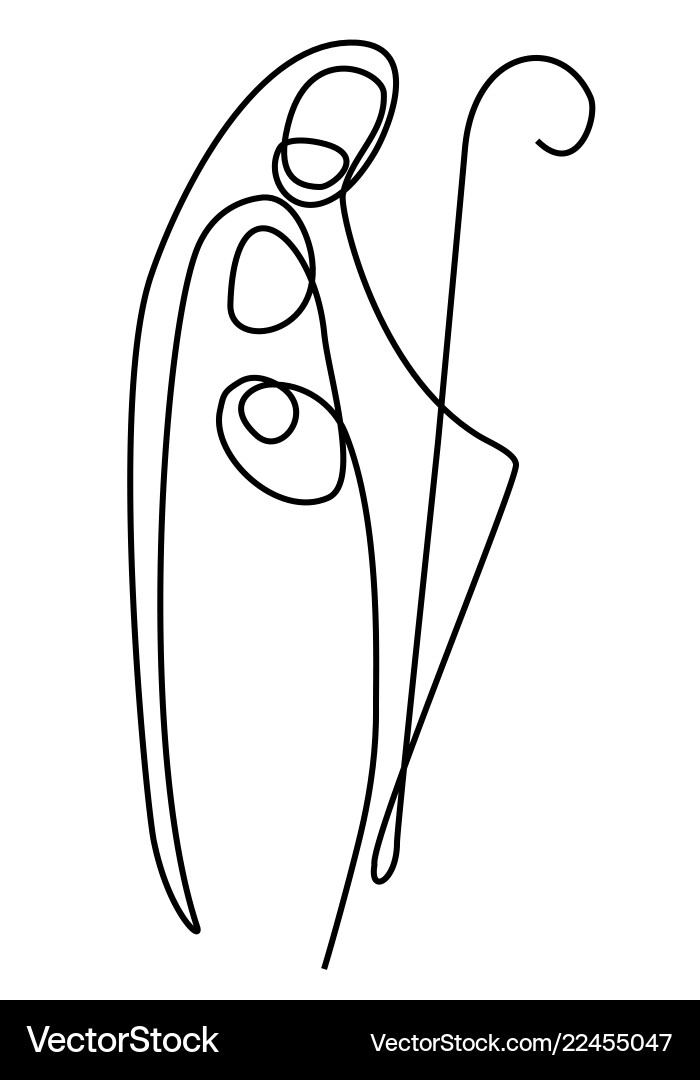 Holy Family Line Drawing Vector Images (over 170)