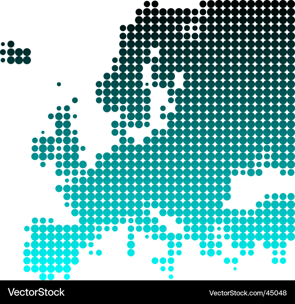 Abstract Europe Map Royalty Free Vector Image - VectorStock