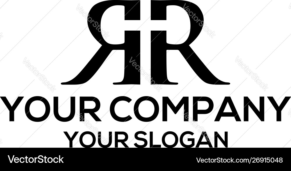 Double R Church Symbol Royalty Free Vector Image