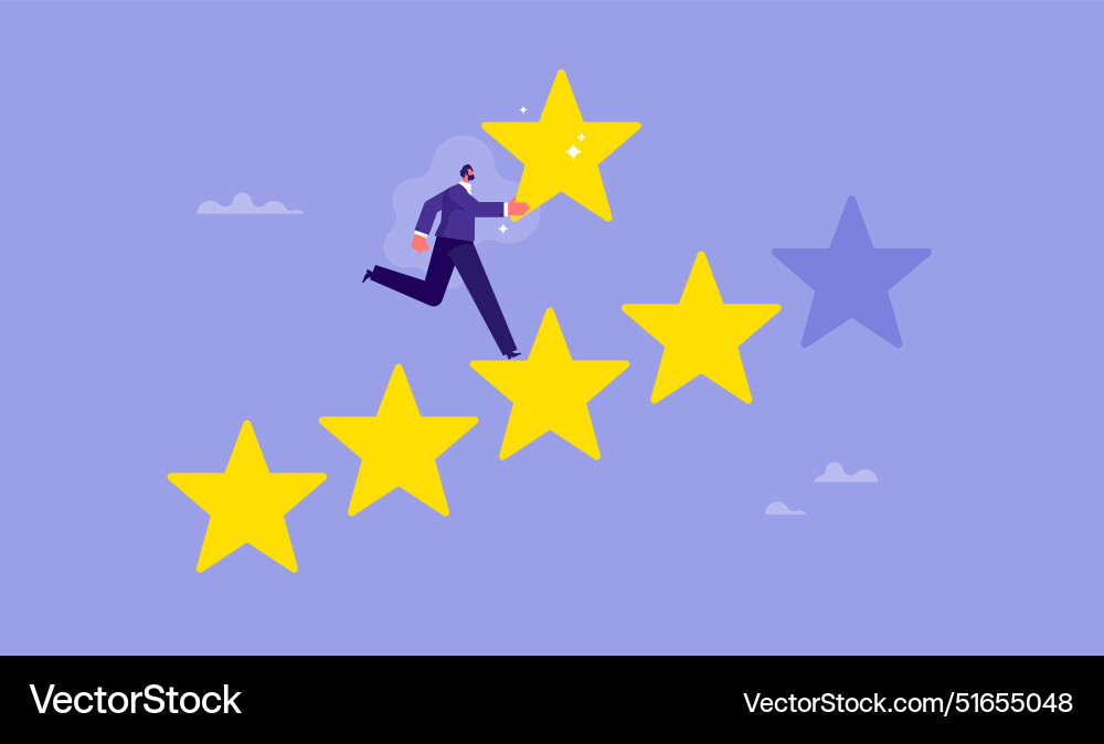 Excellent service and satisfaction concept Vector Image