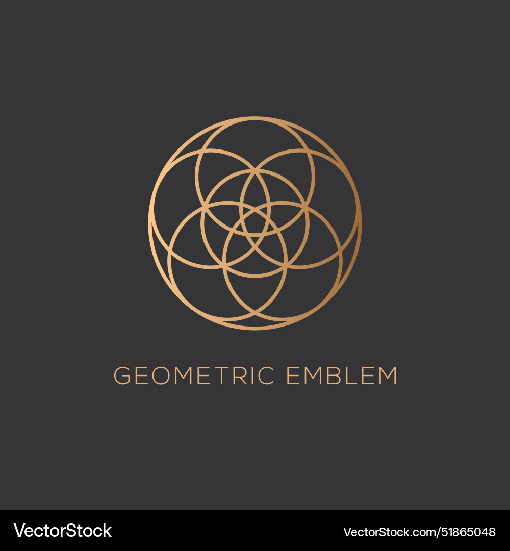 Geometric emblem Royalty Free Vector Image - VectorStock