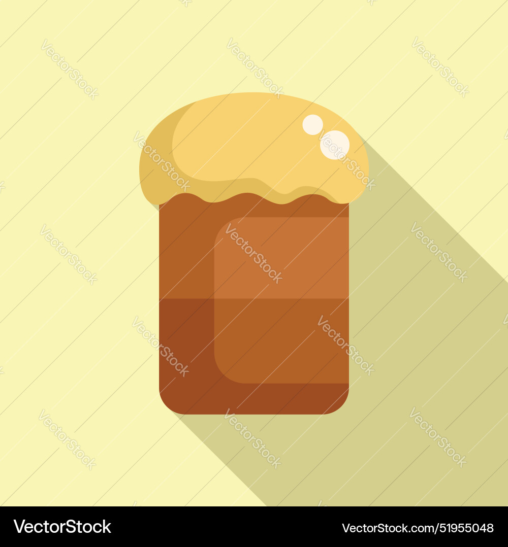 Traditional easter cake with white icing Vector Image
