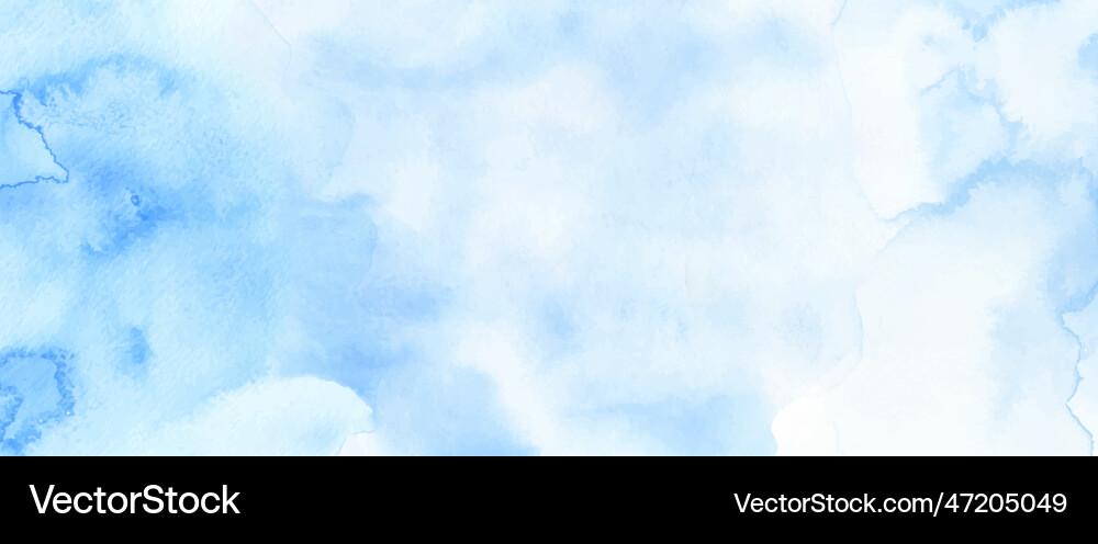 Abstract soft blue watercolor for the background Vector Image