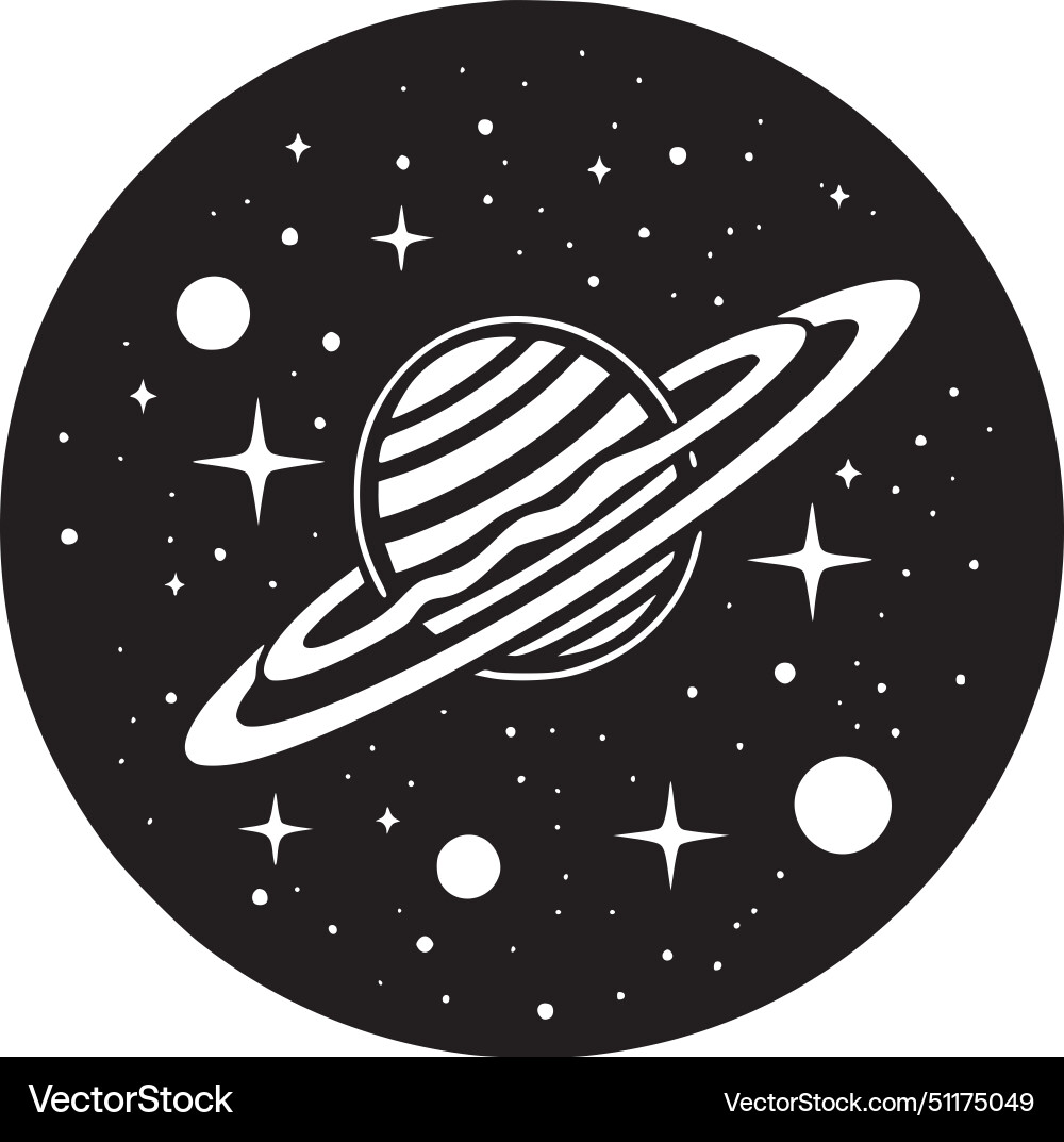 Space - high quality logo ideal for t-shirt Vector Image