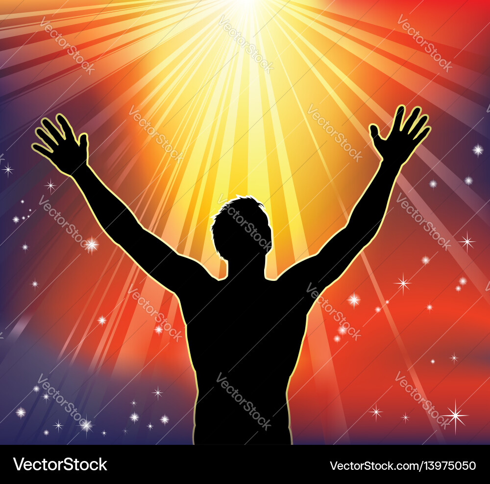 Divine Joy & Gratitude Royalty Free Vector Image