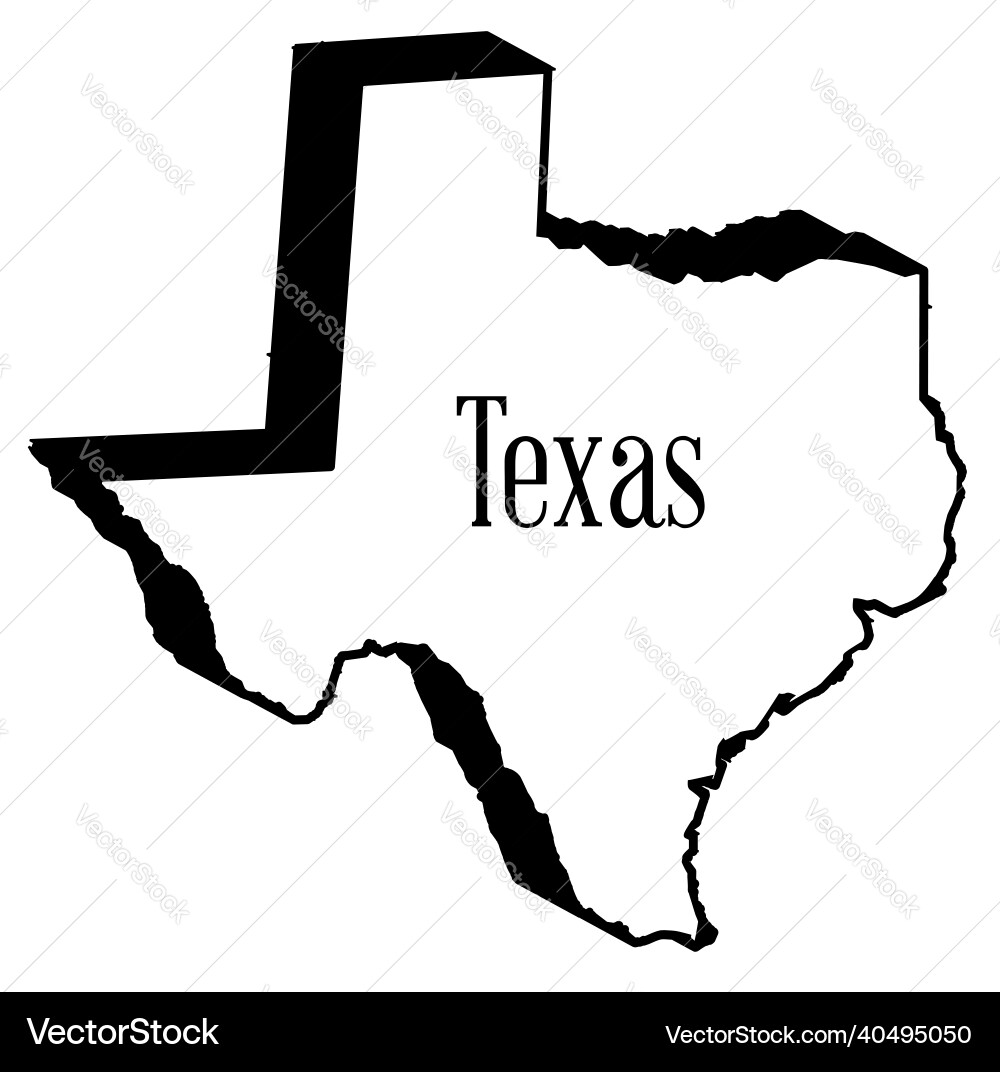 texas outline vector free