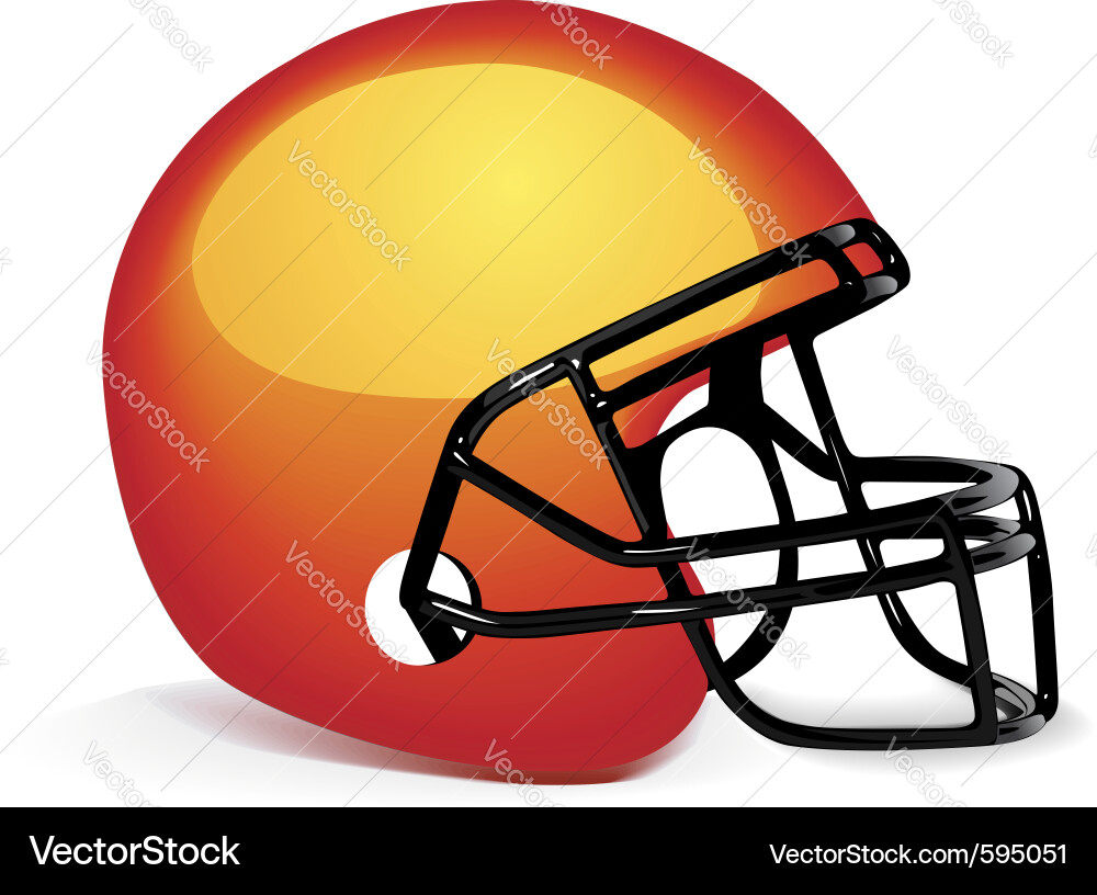 American gridiron helmet Royalty Free Vector Image
