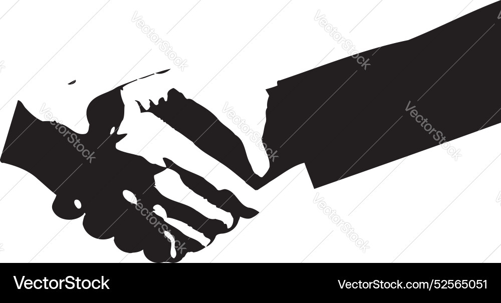 Concordance pact handshake graphic element Vector Image