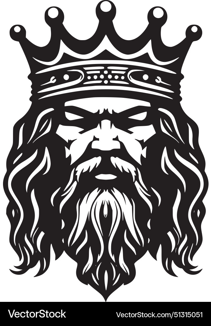 King - minimalist and simple silhouette Royalty Free Vector