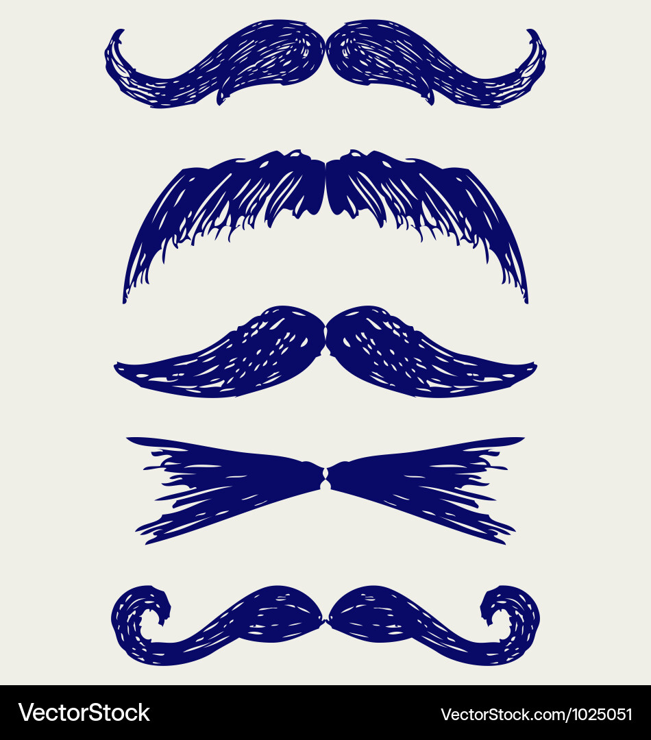 Mustache Royalty Free Vector Image - VectorStock