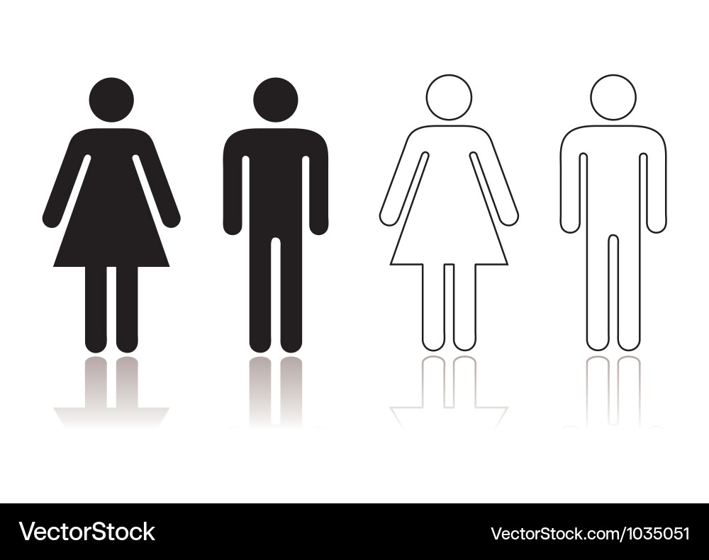 Restroom symbol Royalty Free Vector Image - VectorStock