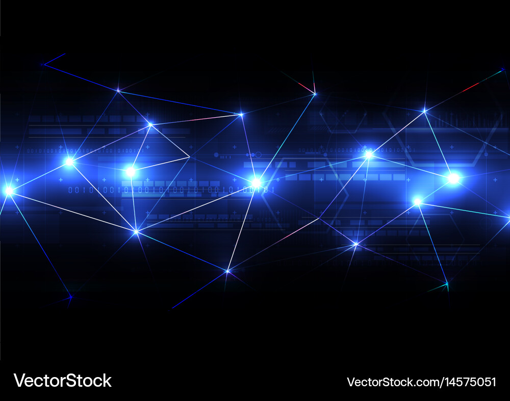 Technological electrical system background Vector Image