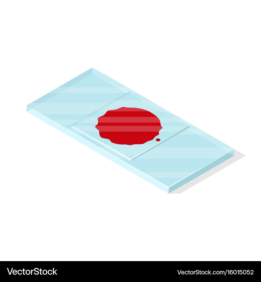 Blood on slide Royalty Free Vector Image - VectorStock