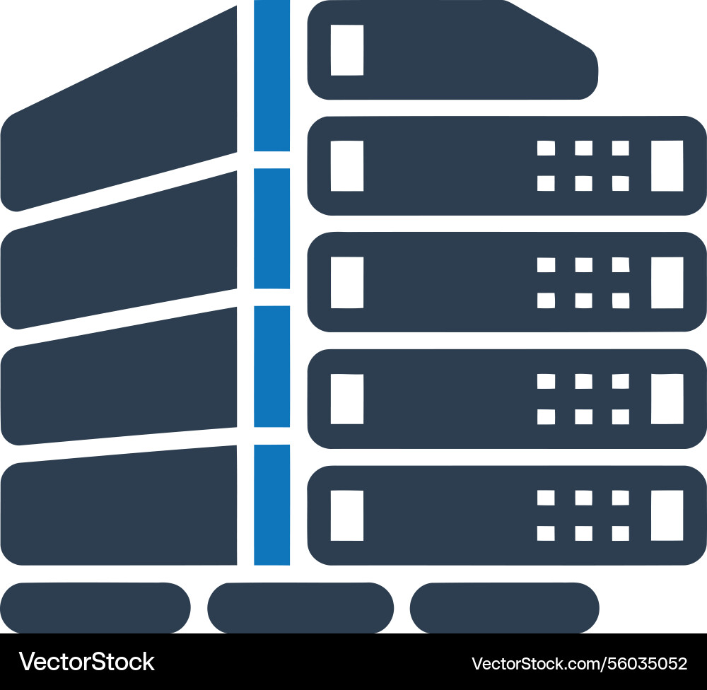 Data storage unit icon Royalty Free Vector Image