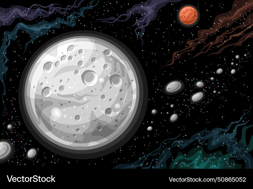Fantasy space chart Royalty Free Vector Image - VectorStock