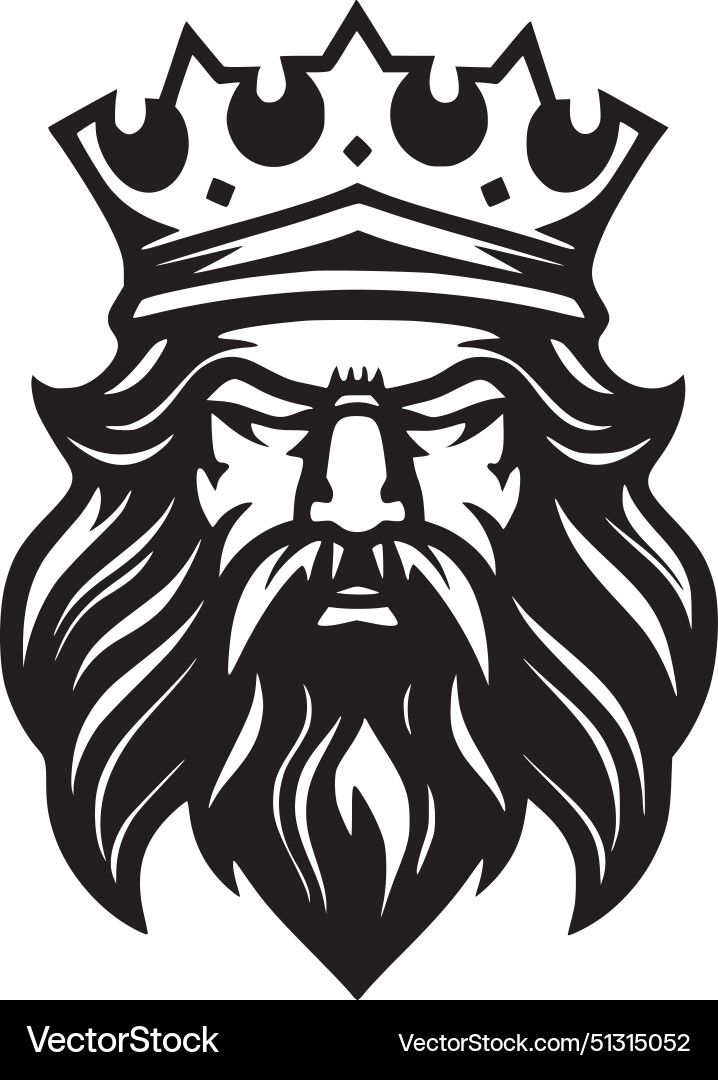 King - minimalist and simple silhouette Royalty Free Vector