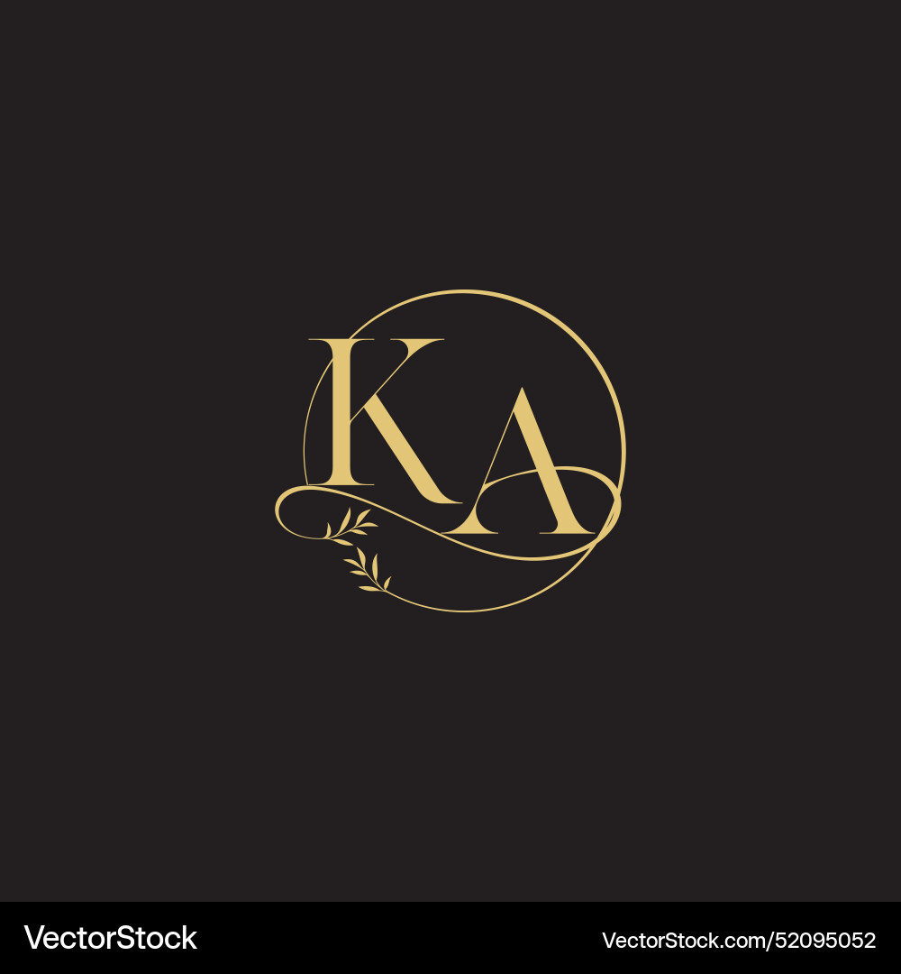 Luxury concept wedding monogram design letter Vector Image