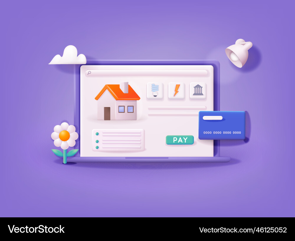 Payment concept phone laying down on bill heap Vector Image