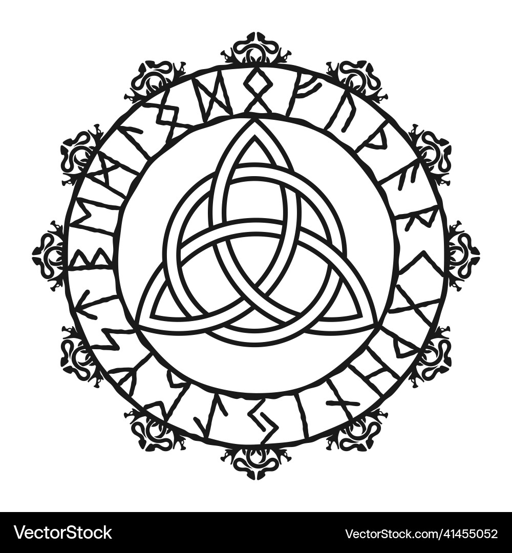 Triquetra Celtic Knot Symbol Royalty Free Vector Image