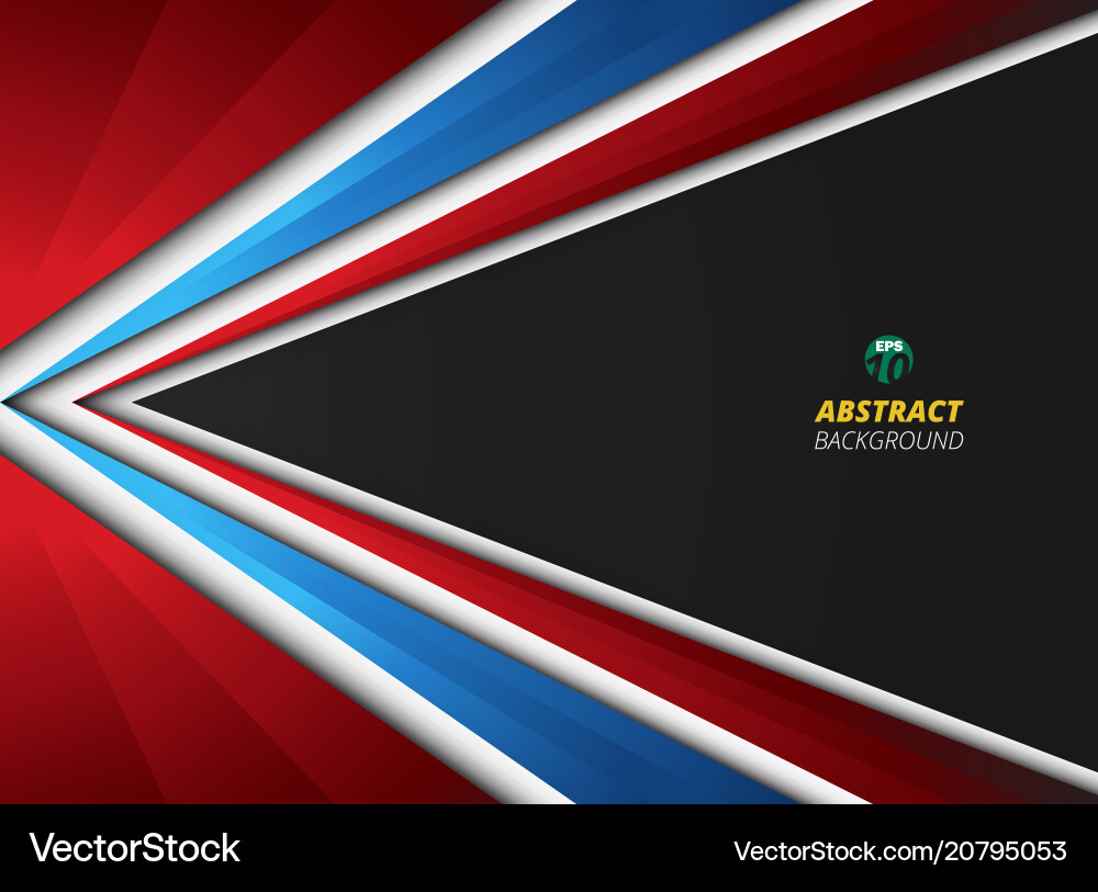 Abstract of soft gradient blue red white colors Vector Image
