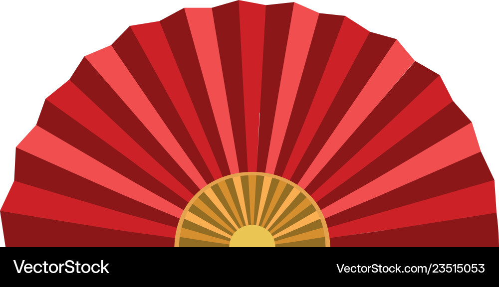 Chinese traditional fan Royalty Free Vector Image