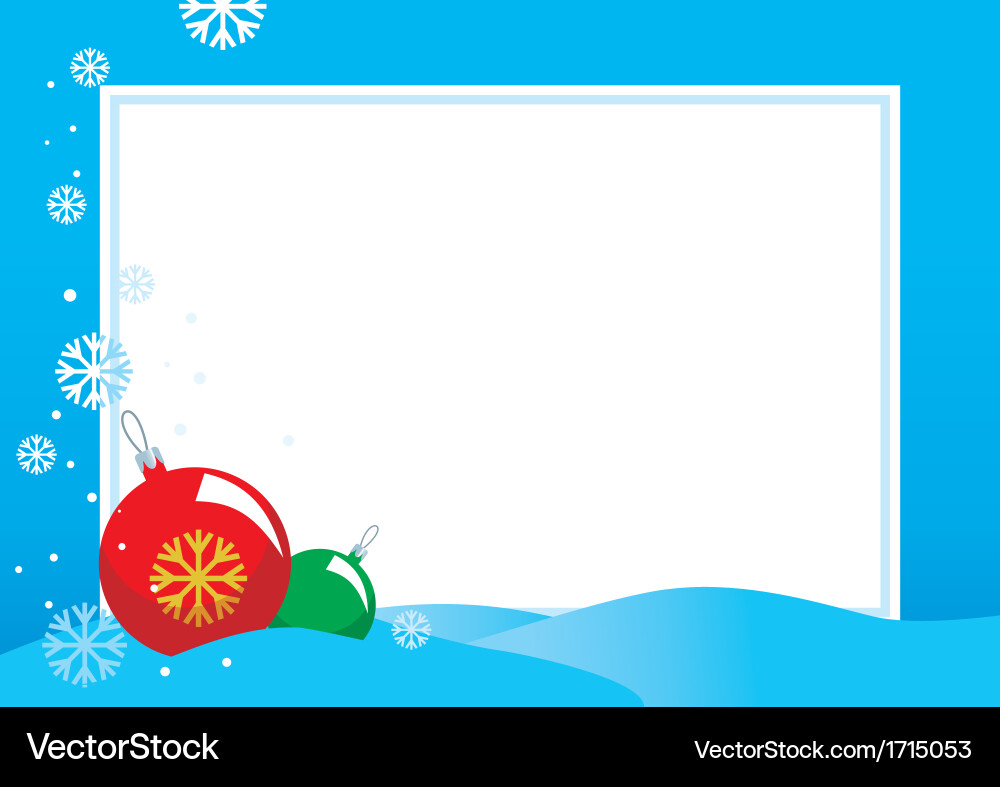 Christmas frame Royalty Free Vector Image - VectorStock