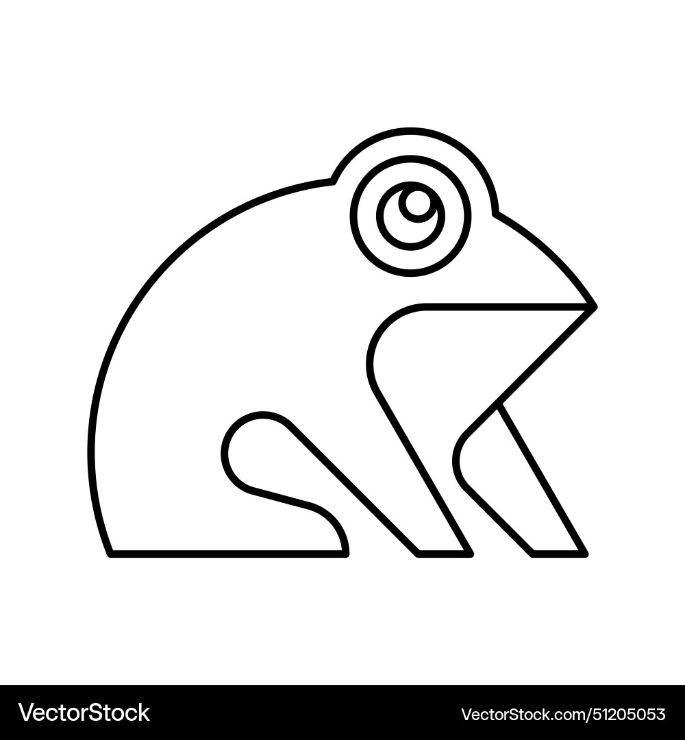 Frog logo Royalty Free Vector Image - VectorStock